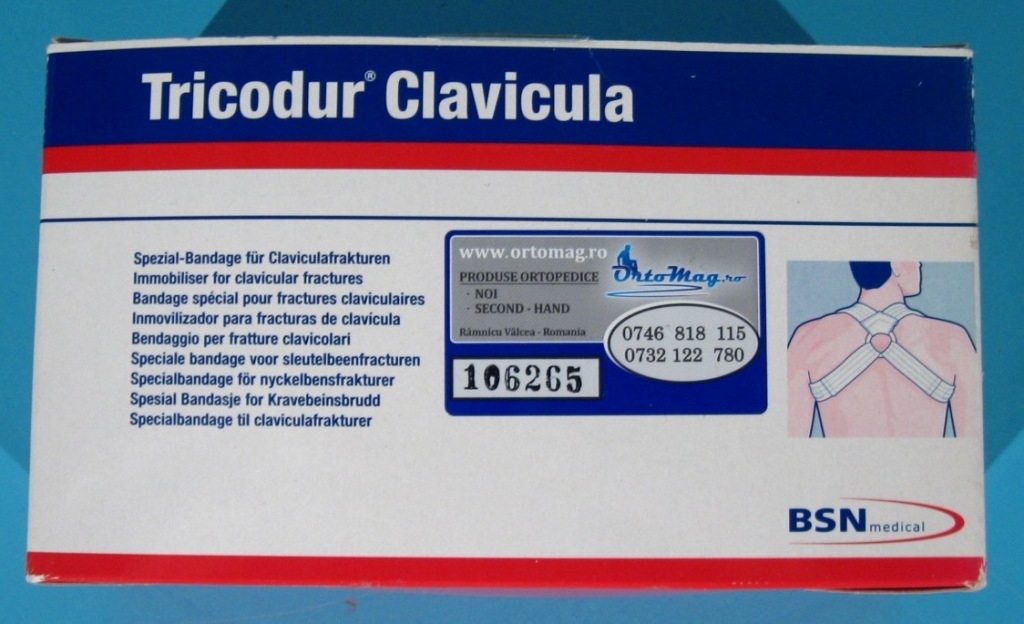 Orteza pentru fractura de clavicula Tricodur – Marime XL | OrtoMag